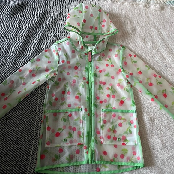 Cat & Jack | Jackets & Coats | Cherry Print Hooded Raincoat | Poshmark